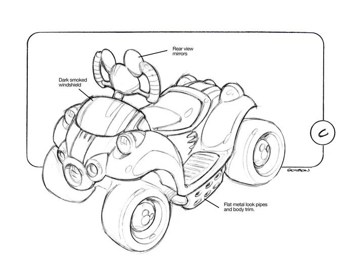 Mickey & Minnie Mouse ride-ons - Huffy by Edison Girard at Coroflot.com