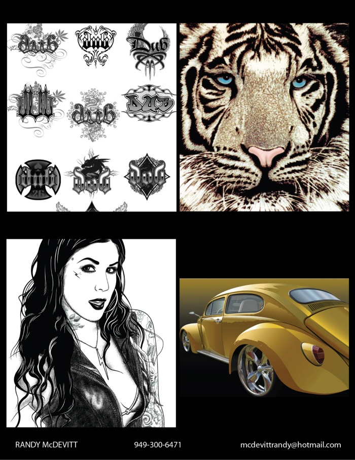 Various Art designs by Randy McDevitt at Coroflot.com