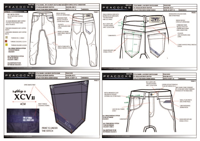 MENS DENIM CADS by Gayle Sandiford at Coroflot.com