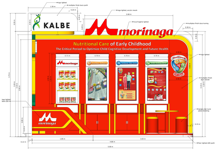 Morinaga Konika 2017 Booth Design by Hendra Susanto at Coroflot.com