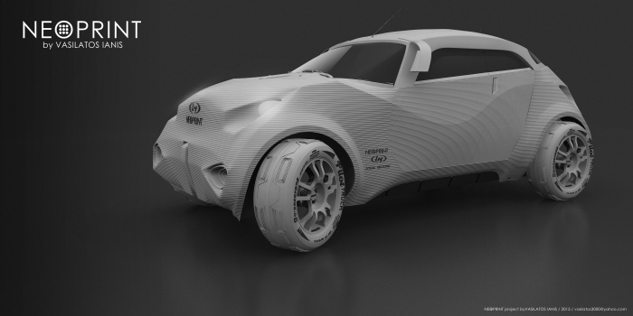 3D Printed street car by vasilatos ianis at Coroflot.com