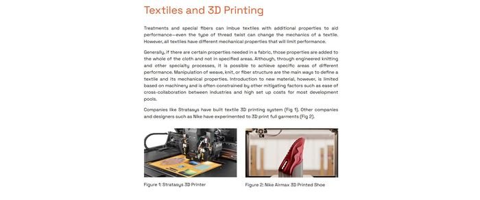 Analysis of 3D Printing on Textile by STEPHANIE HOLTZ at Coroflot.com
