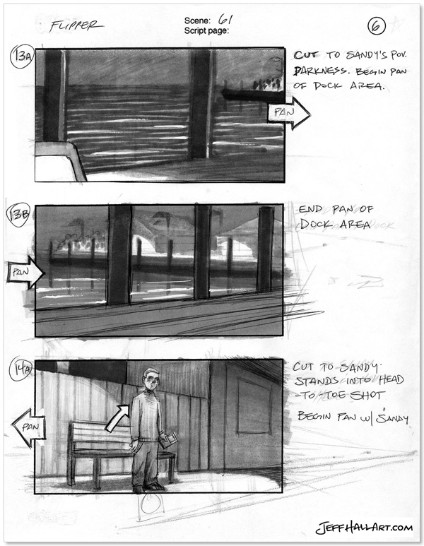 Storyboards - Flipper by Jeff Hall at Coroflot.com