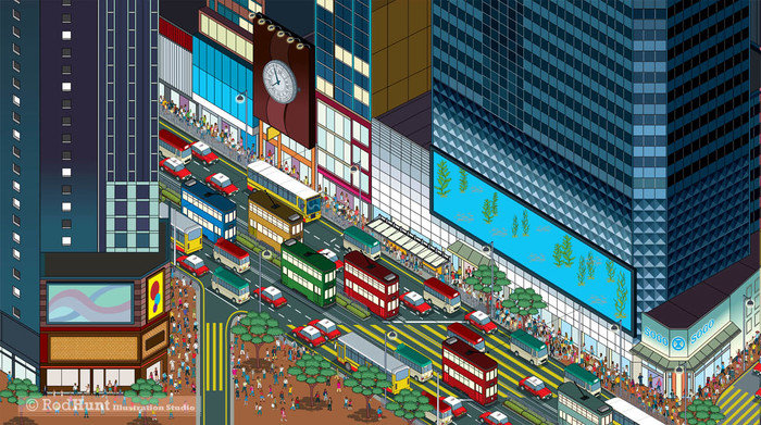 Sogo Cvision Koi Bumper Animation for 76m HD Video Wall by Rod Hunt at ...