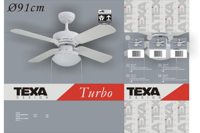 carton design for ceiling fan by Peter Chen at Coroflot.com