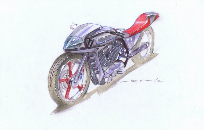 2011 Arlen Ness Victory Cafe Racer Concept by Alberto Hernandez Mendoza ...