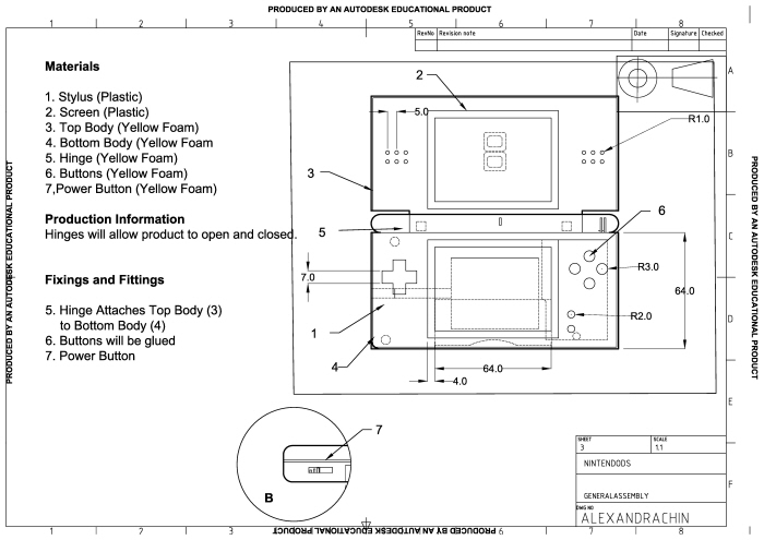 Nintendo DS CAD Work by Alexandra Chin at Coroflot.com