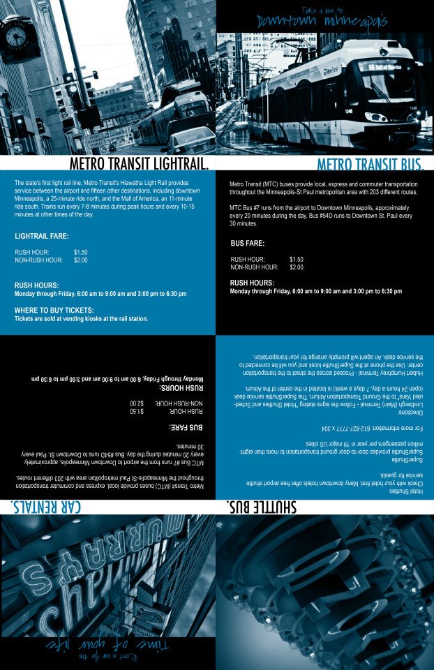 Transportation Booklet Brochure by Mariya Davis at Coroflot.com