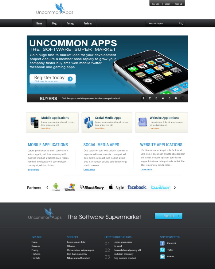 Uncommon apps by Alexander Germanov at Coroflot.com