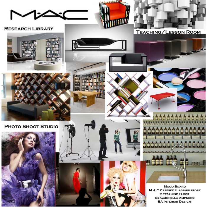 MAC makeup retail design by Gabriella Payne at Coroflot.com