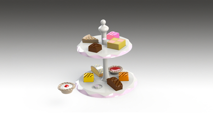 Toy "Cake Stand Shape Sorter" by Simon Poki at Coroflot.com