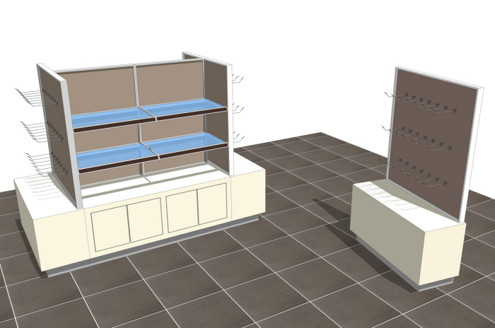 Free Retail Display SketchUp 3D Models by AG CAD Designs at Coroflot.com