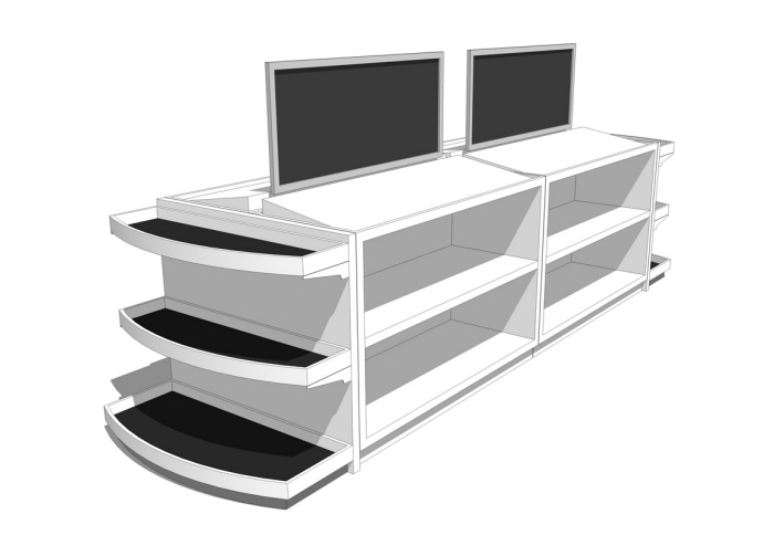 Free Retail Display SketchUp 3D Models by AG CAD Designs at Coroflot.com
