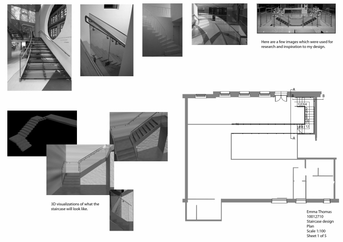 Staircase Design by Emma Jane Thomas at Coroflot.com