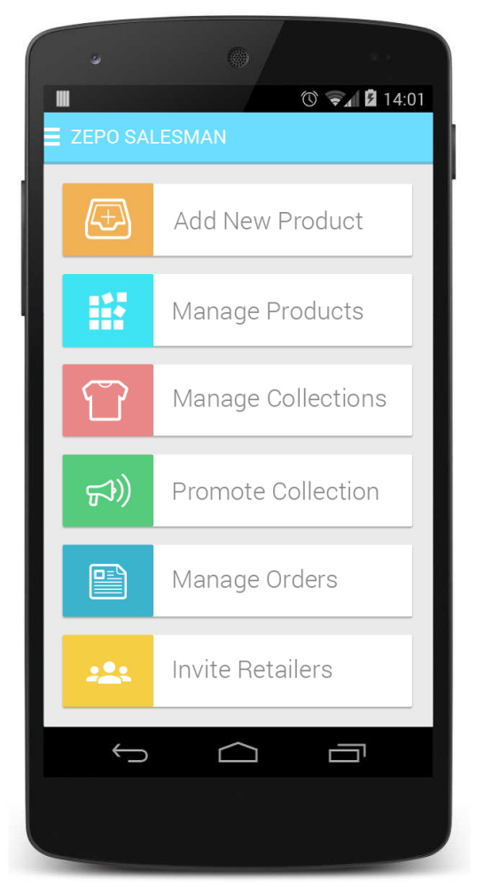 ZEPO Salesman App by Kapil Bathija at Coroflot.com