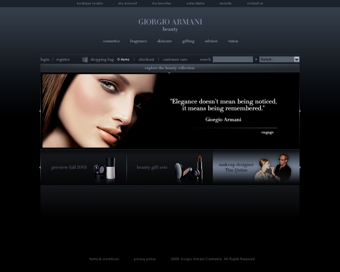 Giorgio Armani Beauty by William Lukach at Coroflot.com