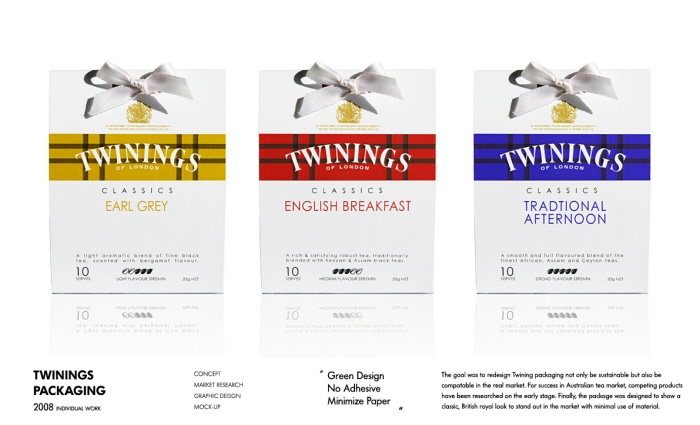 Twining Packaging Design by Hyun Lee at Coroflot.com