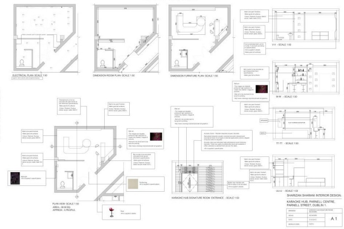 Sample of The Karaoke Hub production drawings by Sharizan Sharani at ...