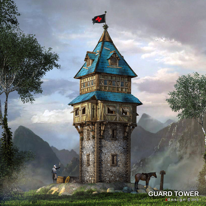 GUARD TOWER - Epic Medieval by zernan suarez at Coroflot.com