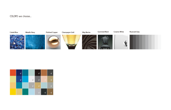 Color Material Finish Research by Suyin Li at Coroflot.com