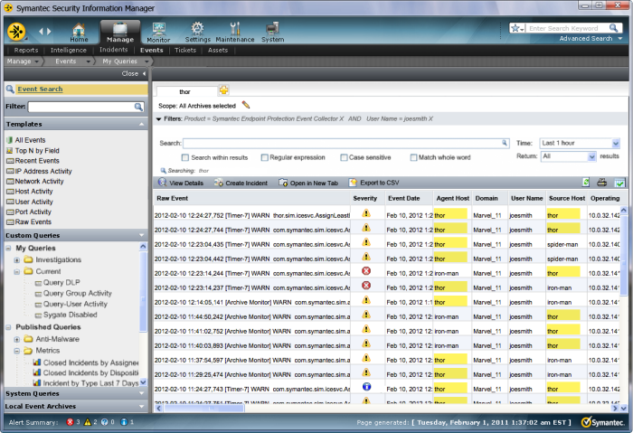 Symantec Security Information Manager by Karen Penlington at Coroflot.com
