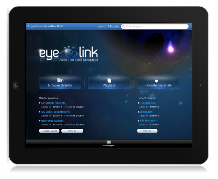 An upload by Daniel Licht on Coroflot: to the project Alcon Eyelink ...