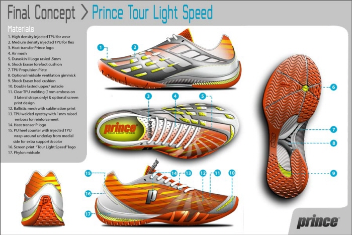 Prince Pro Tour Lightweight by Trevor Ford at Coroflot.com