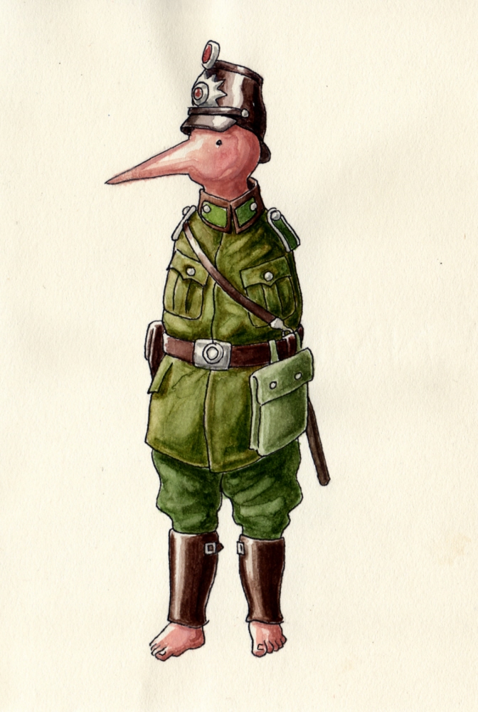 Fine Art Ink & Gouache Drawings by John Diebel at Coroflot.com