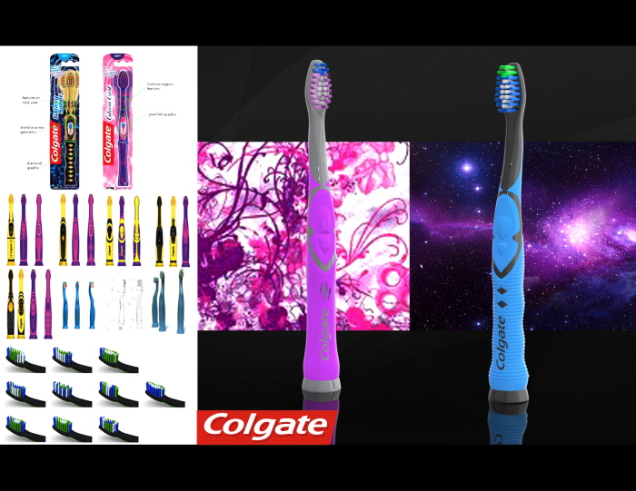 An upload by David K Lee on Coroflot: to the project Colgate Toothbrushes