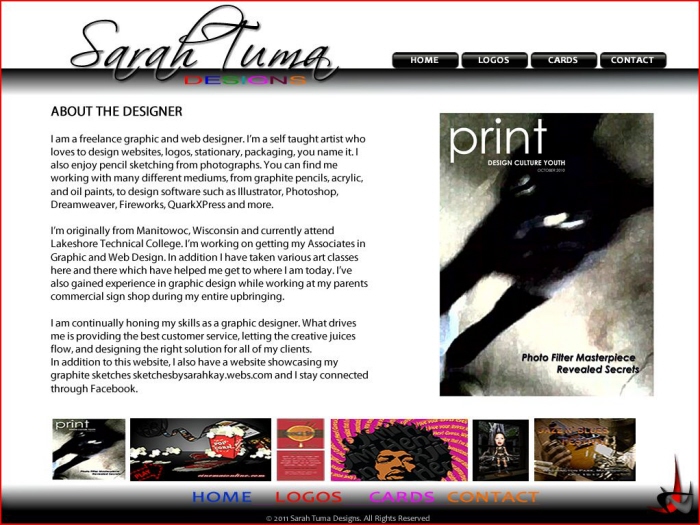 An upload by Sarah Tuma on Coroflot: to the project My Work