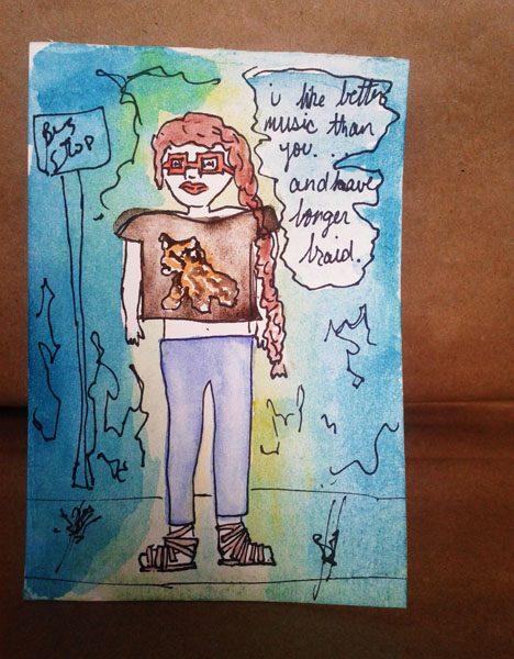 watercolor illustration by Ally Simmons at Coroflot.com