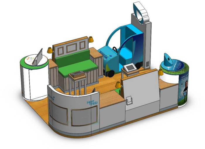 British Gas Kiosks for Green Room Retail by S. Lee Price at Coroflot.com