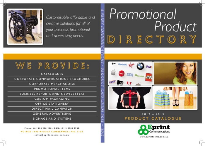 E-Print Communications - Catalog Cover by Bradlee Wilson at Coroflot.com