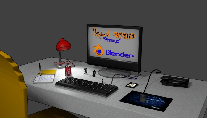 An upload by Richard PORTO on Coroflot: to the project Modélisation 3D