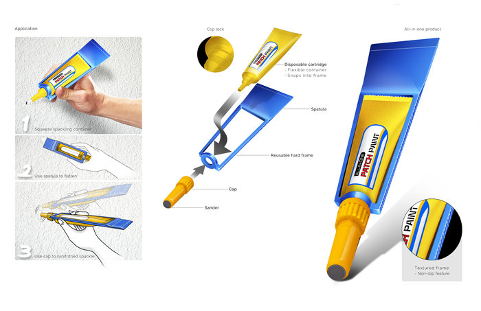 QuickFill (Dry Spackling Applicator) by yong hwan Kwon at Coroflot.com
