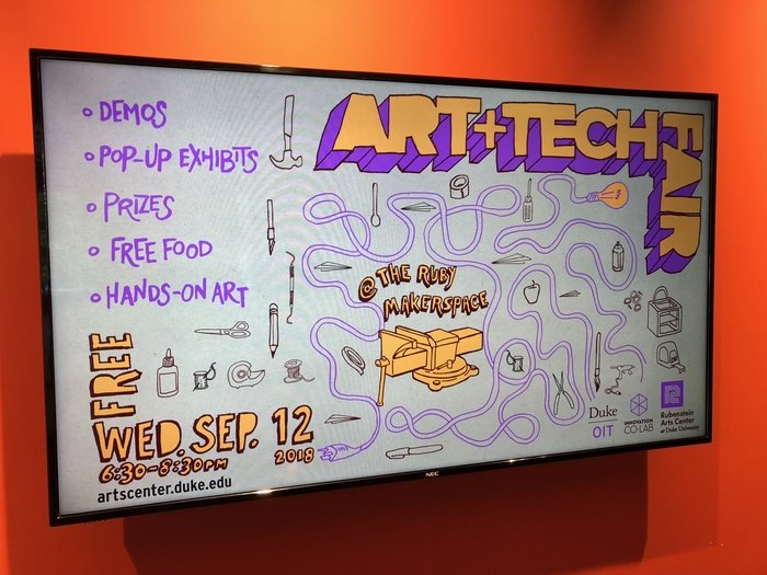 Art+Tech Fair Poster 2018 by Robby Poore at Coroflot.com