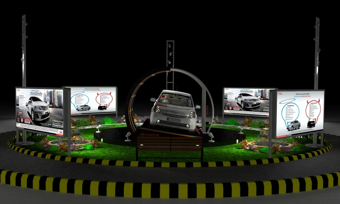 Creative Roundabout Idea for TOYOTA Car by Umair Khan at Coroflot.com