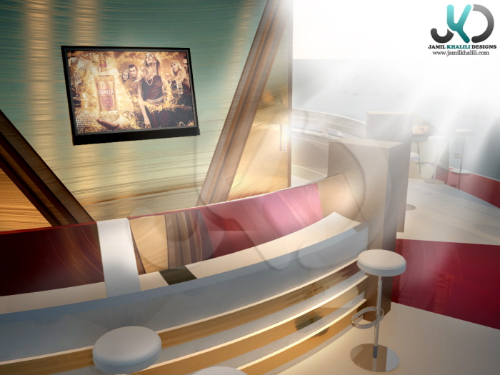 Red & Gold - CGI Exhibition Stand Concept Design by Jamil Khalili by ...