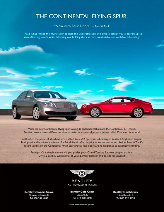 Bentley Motors Advertising by Matthew Holiday at Coroflot.com