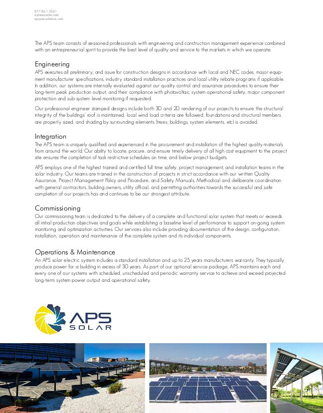 APS Commercial Solar Brochure by Emilie Holden at Coroflot.com