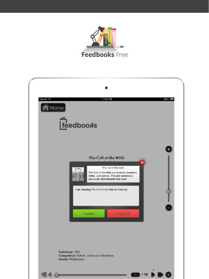 Feedbooks free by Inova LLC at Coroflot.com