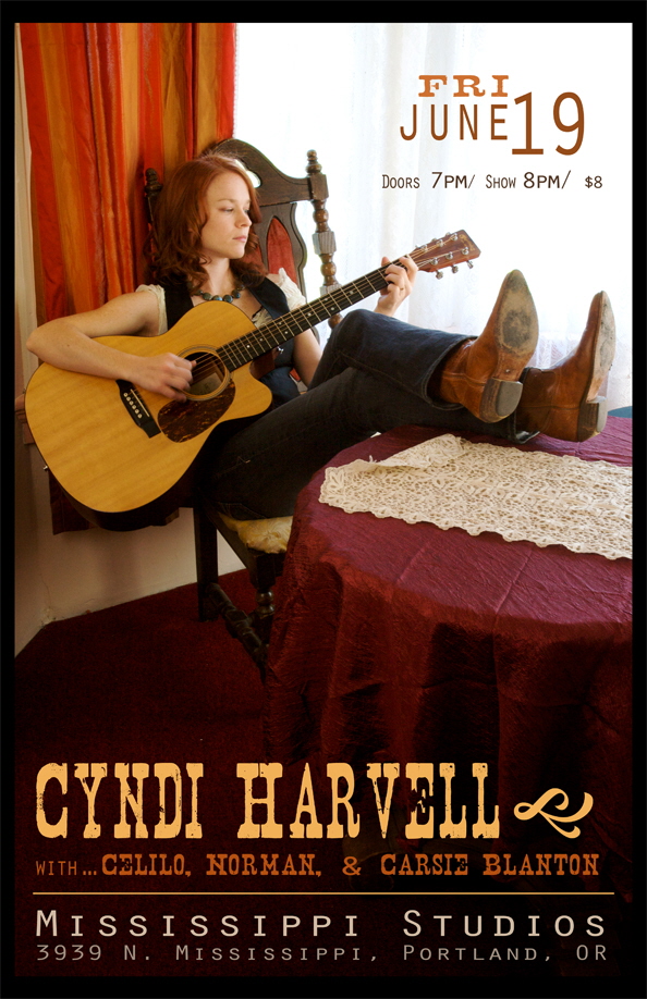 Miscellaneous Live Music Flyers by Cyndi Lee at Coroflot.com