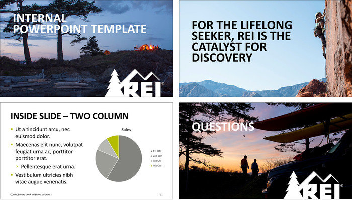 REI PowerPoint Template by Kelly Yeary at Coroflot.com