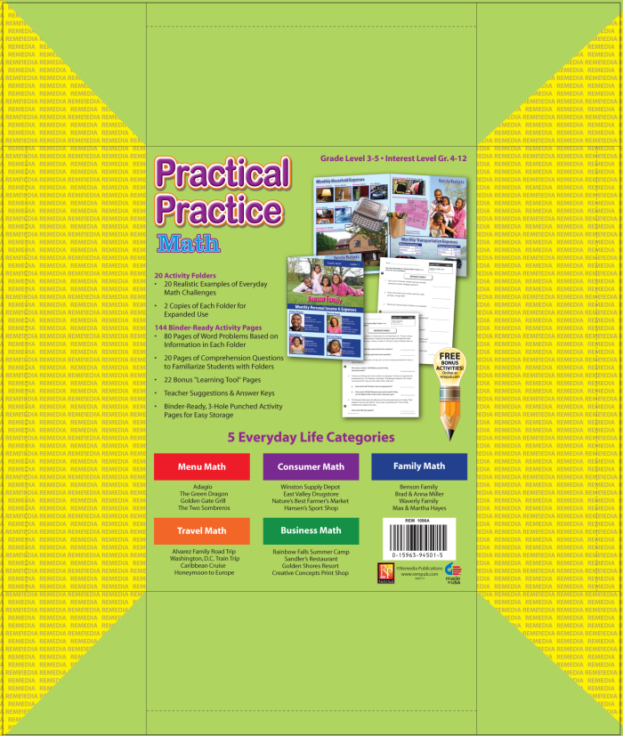 Practical Practice Math Folders by Christina Reville at Coroflot.com