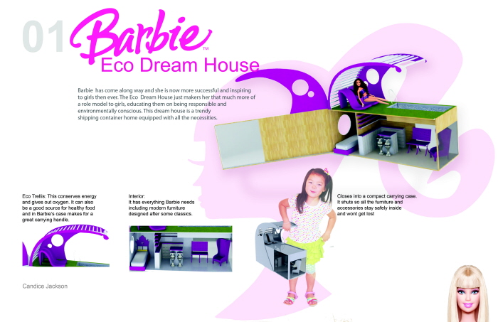 An upload by Candice Jackson on Coroflot: to the project Barbie Eco ...
