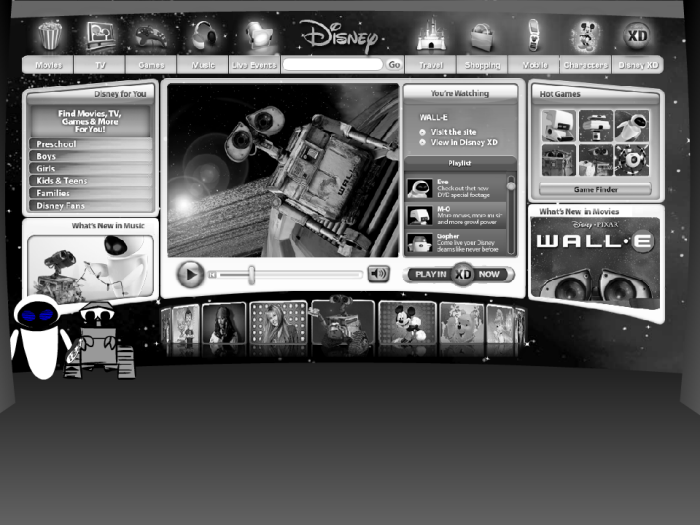 Wall-E Custom Animation for Disney.com by David Gonzalez at Coroflot.com