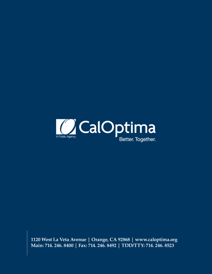 CalOptima Report to the Community 2010 by Paul Searles at Coroflot.com