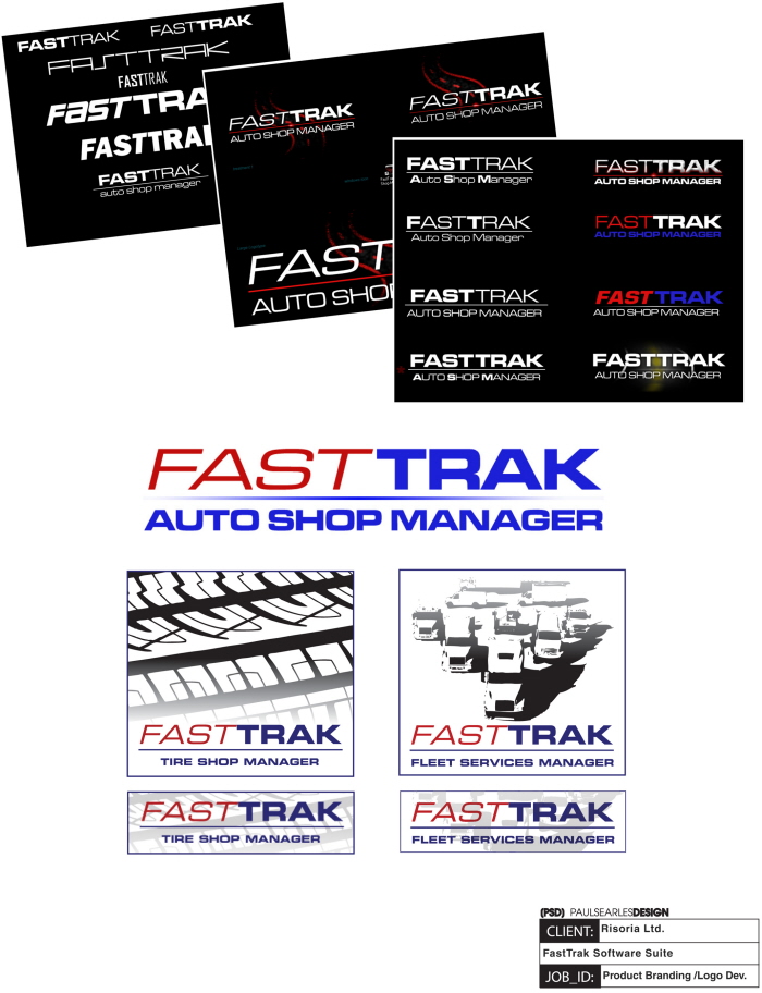FastTrak Product Logo and Branding design by Paul Searles at Coroflot.com