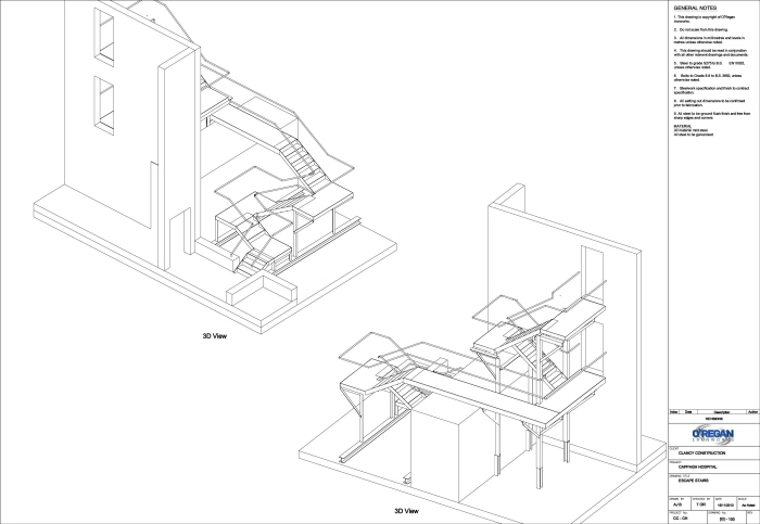 Escape Stairs - Cappagh Hospital by A.J. Browne at Coroflot.com