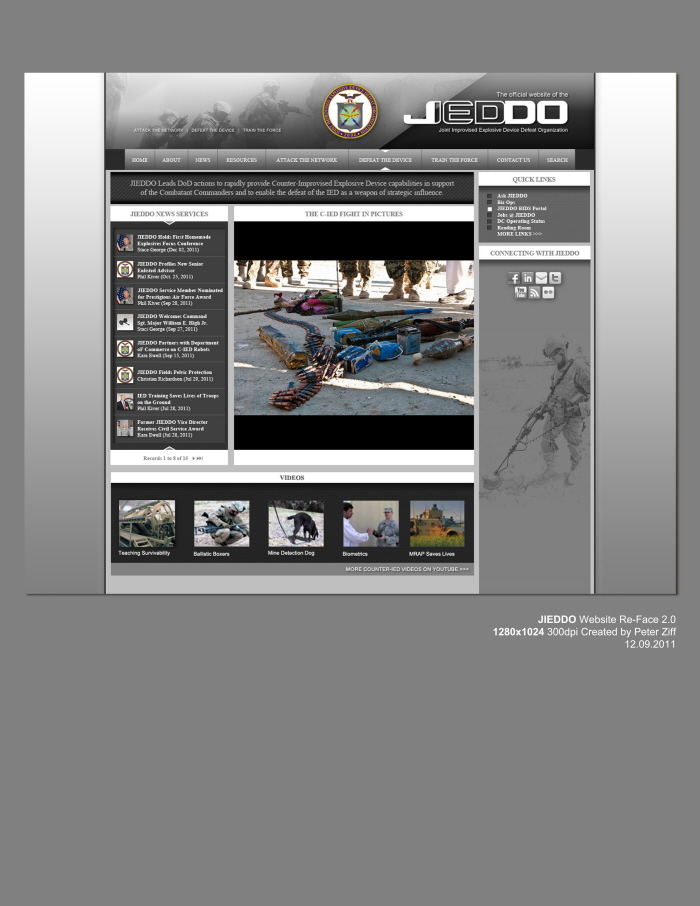 JIEDDO Marketing Materials by Peter Ziff at Coroflot.com